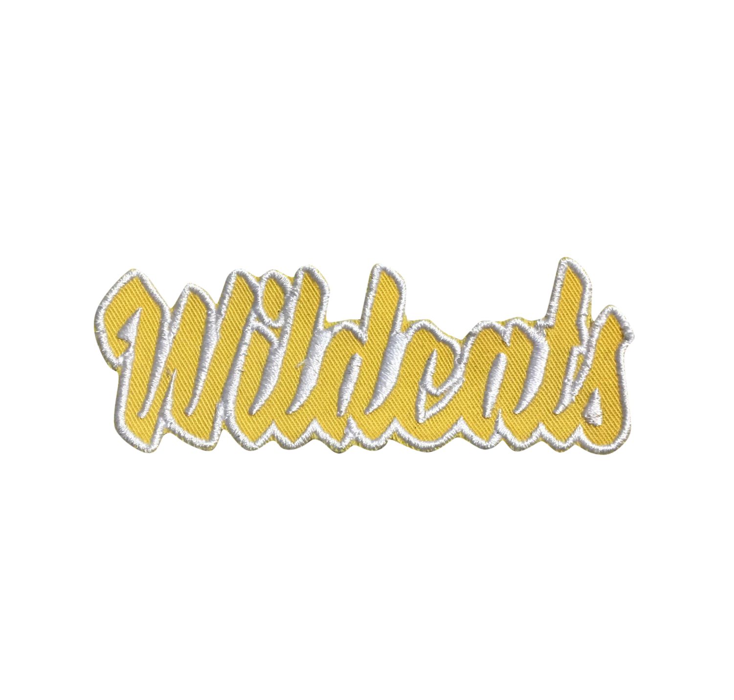 Wildcats - Yellow/White - Team Mascot - Words/Names - Iron on Applique ...