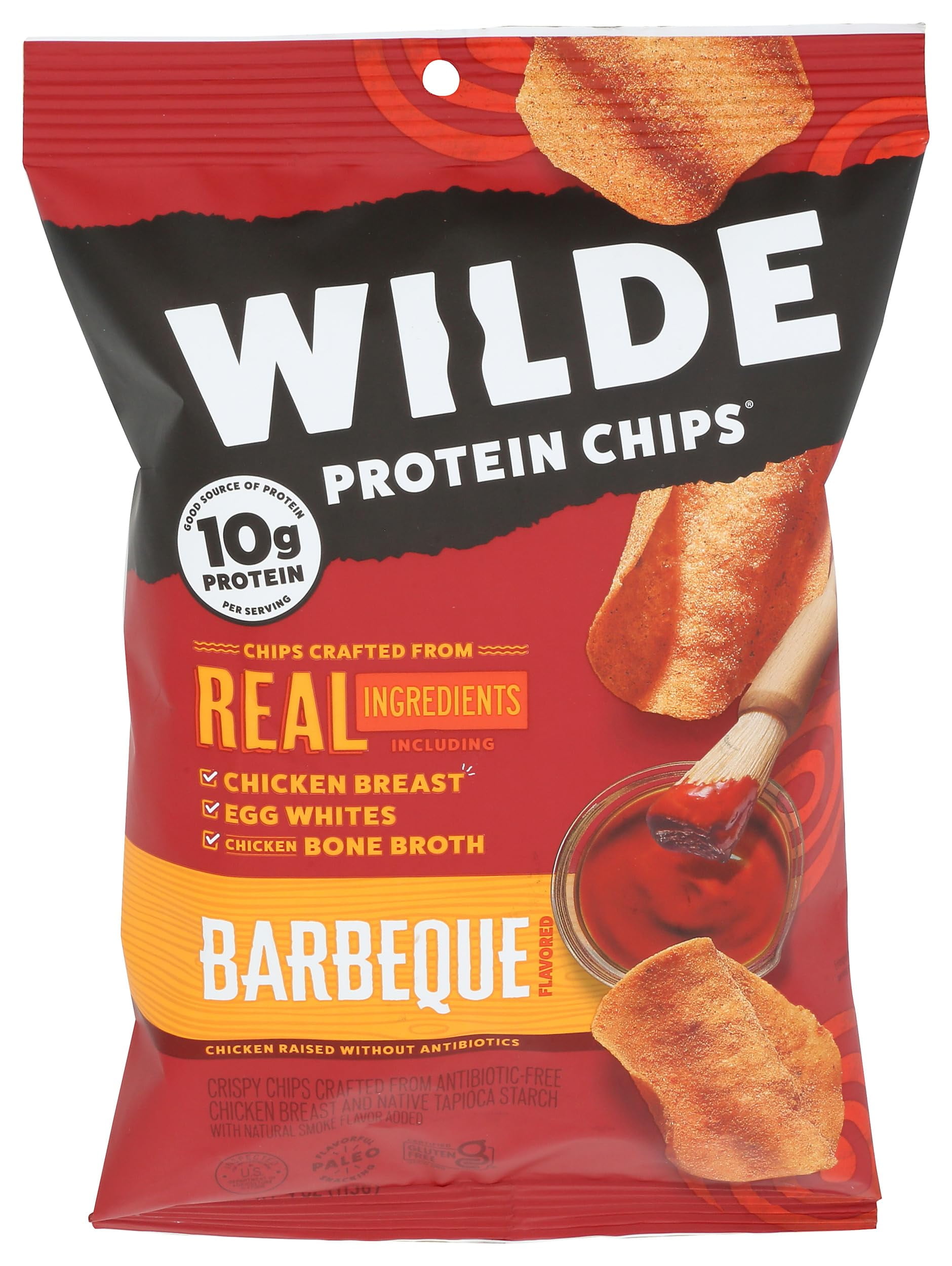 Wilde Snacks Chicken Chips BBQ 4 oz (Pack Of 12) - Walmart.com