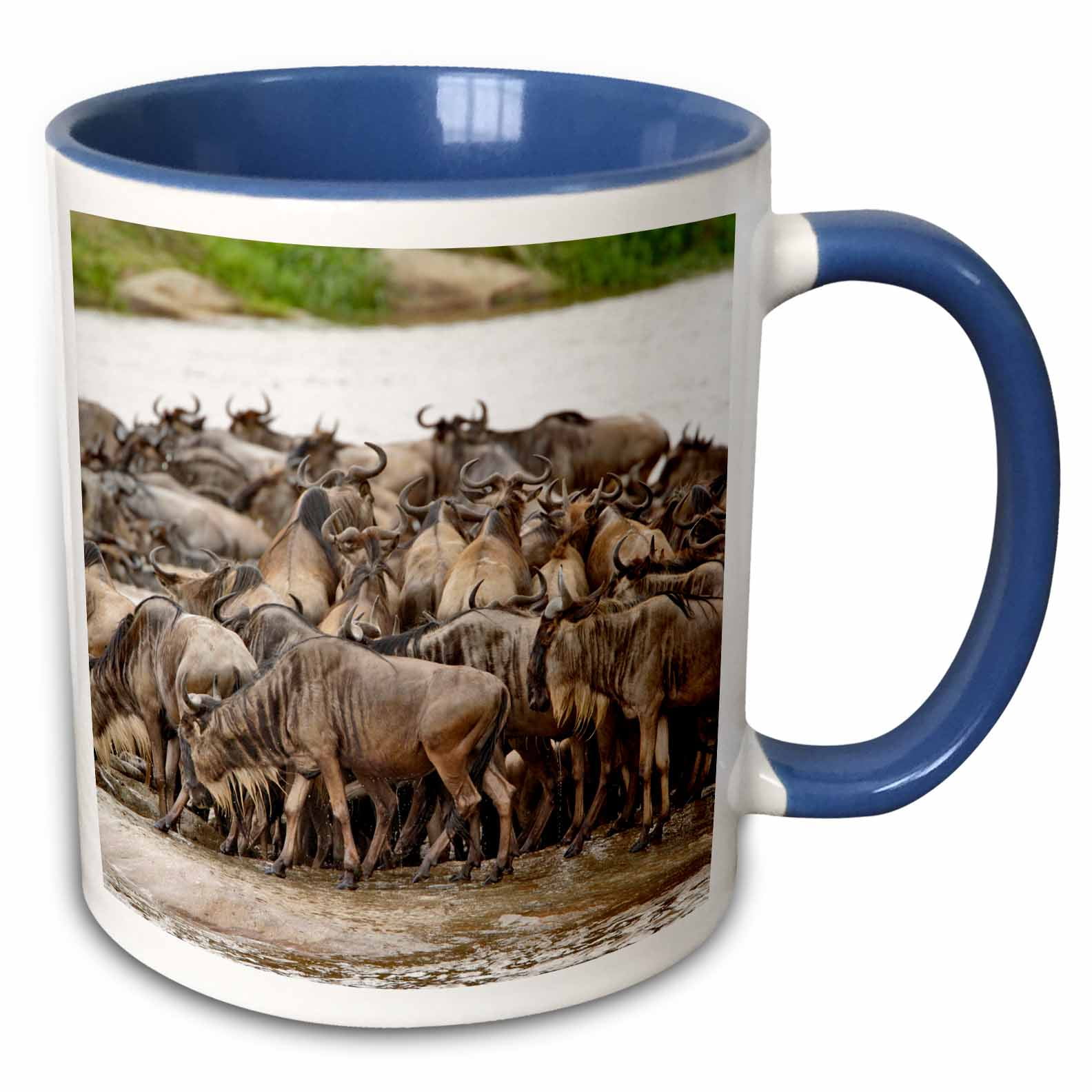 3drose, Wildebeest Herd Wildlife, Serengeti Np, Tanzania-af45 Aje0183 ...