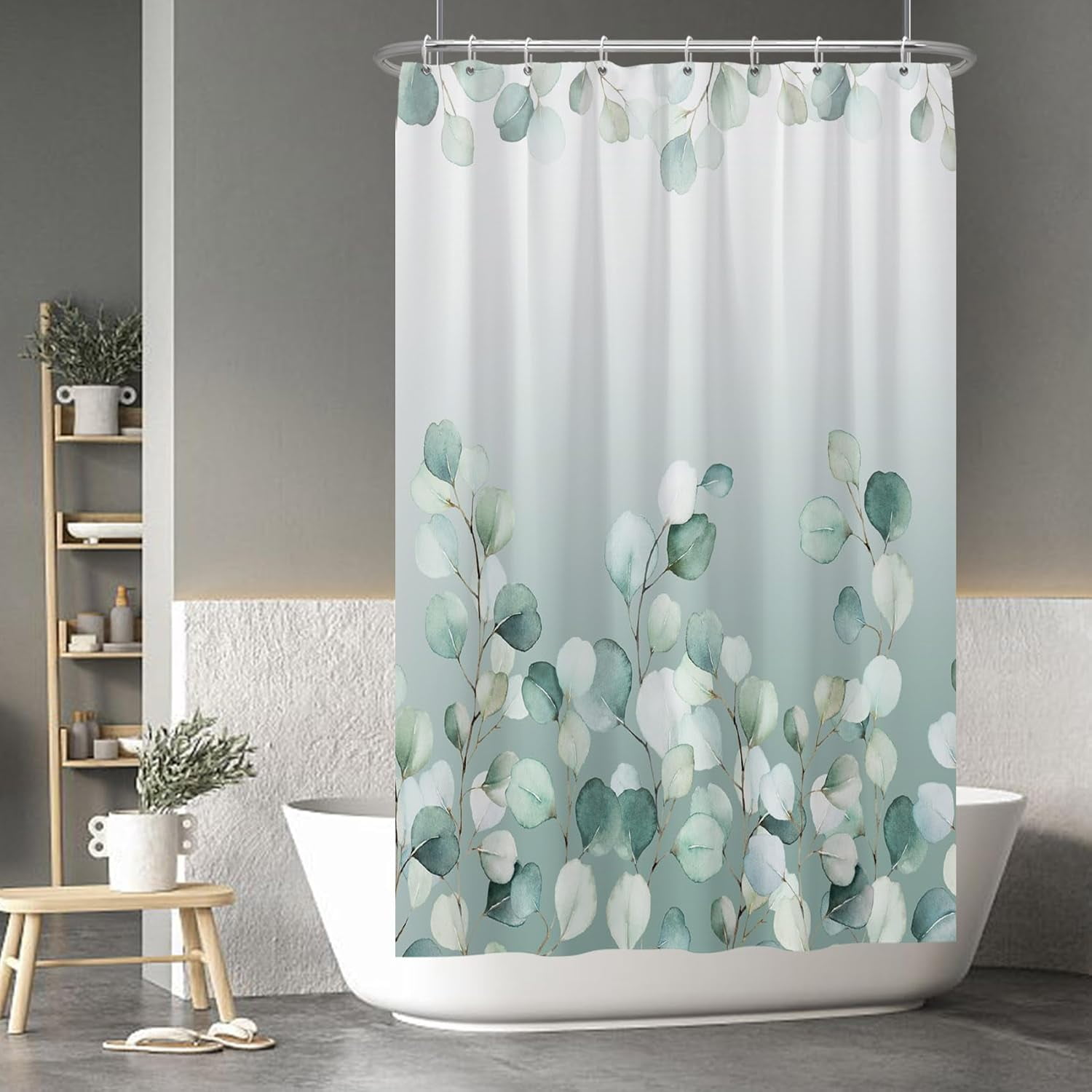 Wilderness Escape Shower Curtain - Lush Jungle & Lake View, Waterproof ...