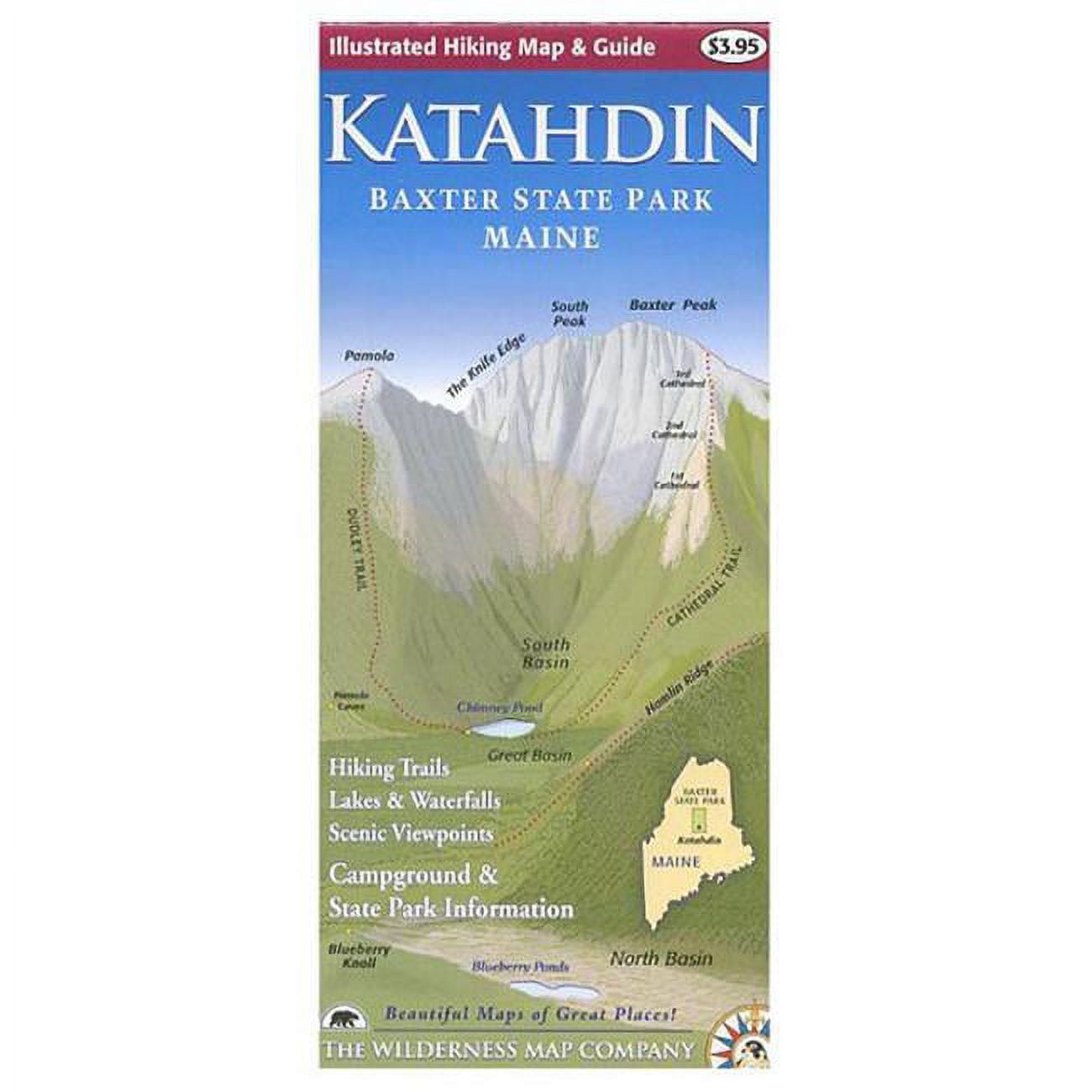 Wilderness Map 791502 Katahdin Map & Guide - Walmart.com