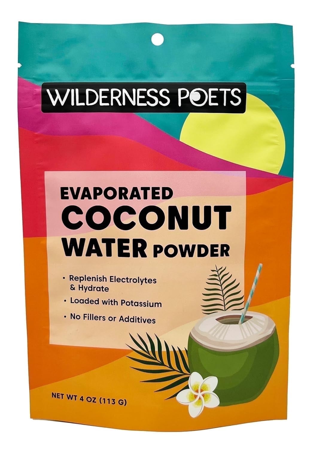 Wilderness Poets, Coconut Water Powder, Evaporated, 4 oz Pack of 4 ...