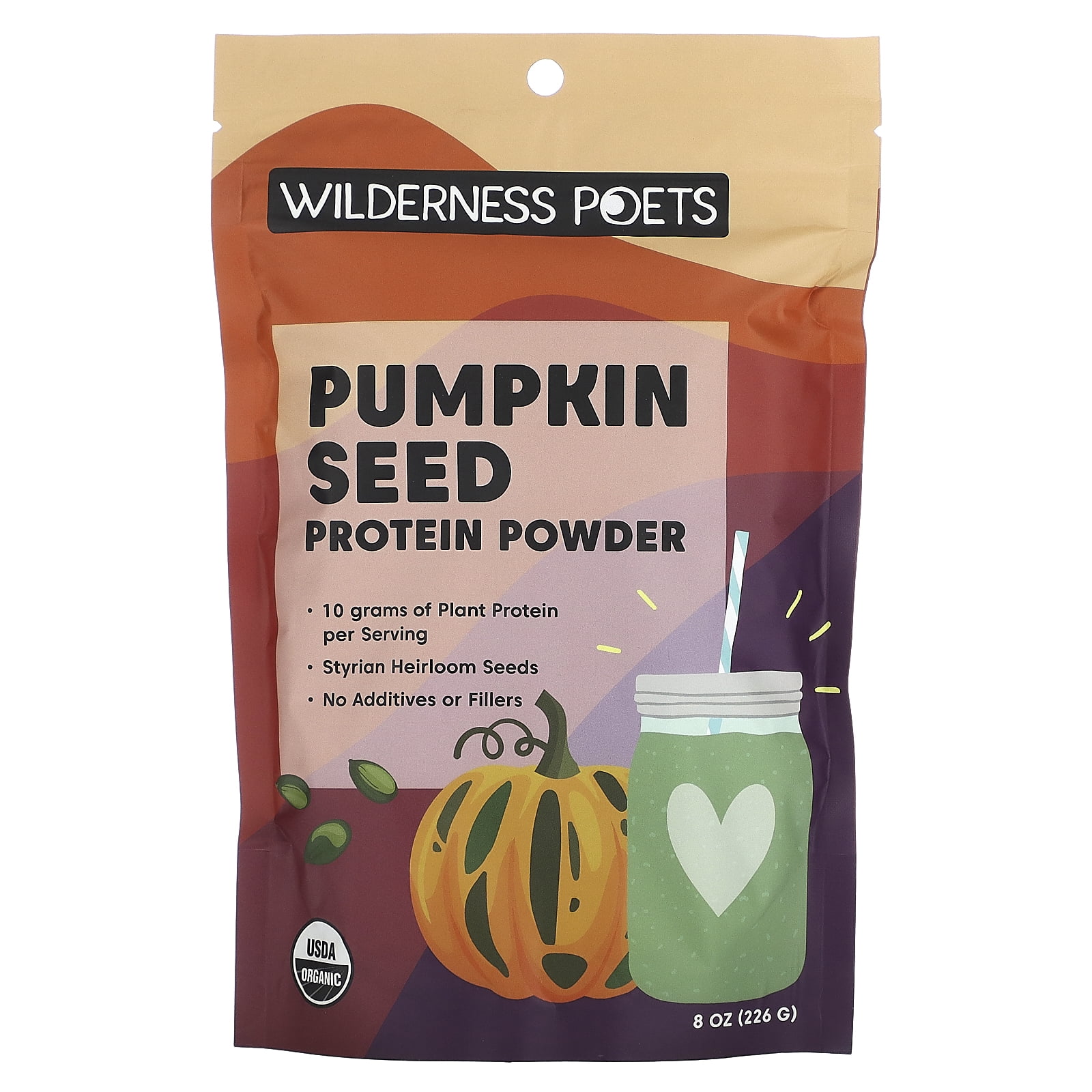 Wilderness Poets, Pumpkin Seed Protein Powder - Organic, Cold-Pressed ...