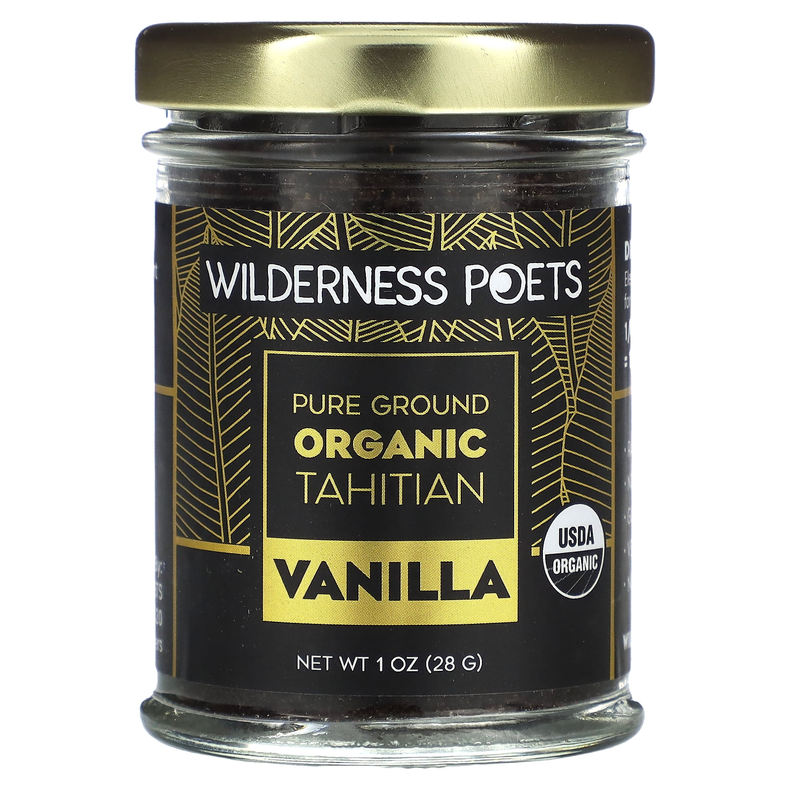 Wilderness Poets Pure Ground Organic Tahitian Vanilla, 1 oz (28 g ...