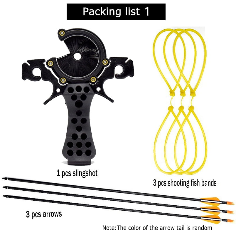 Wilderness Shooting Fish Slingshot Set with Arrows Hunting Slingshot ...