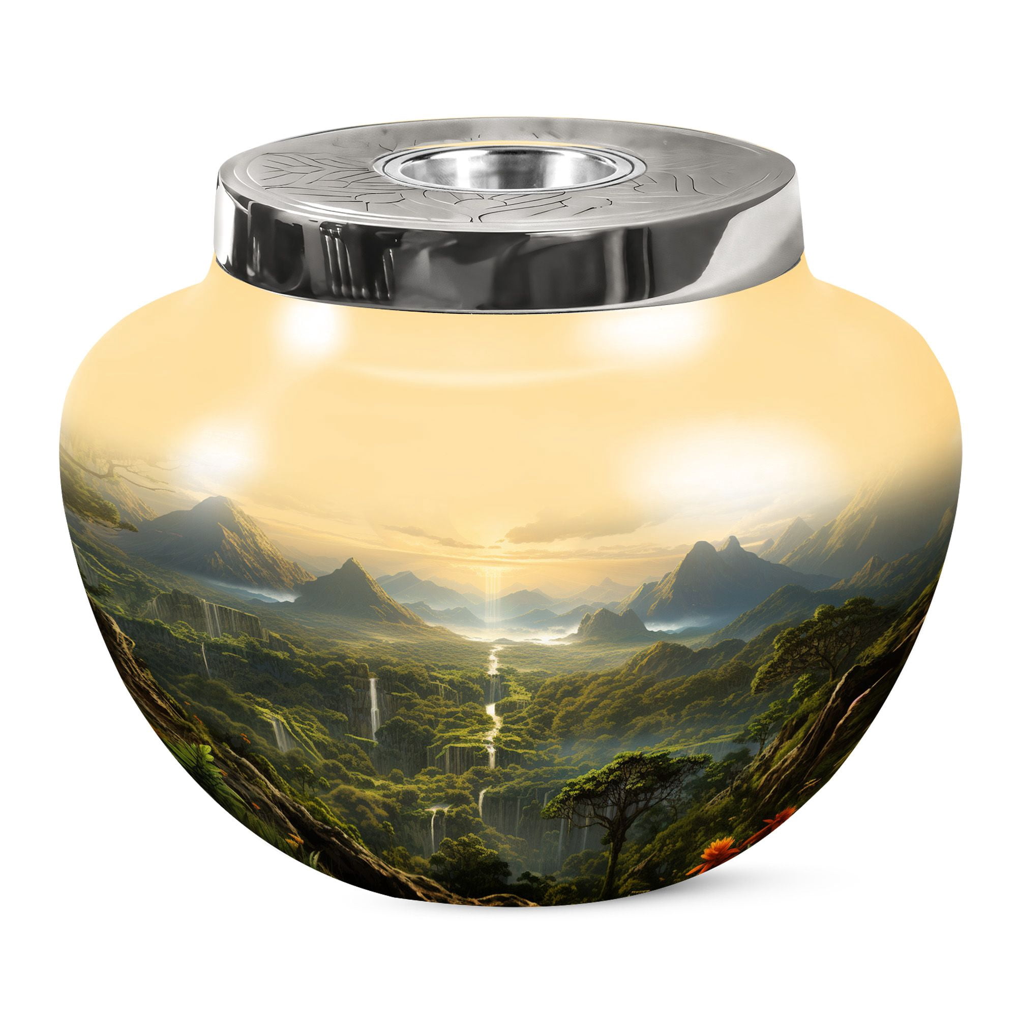 Wilderness Urn - Urn For Ashes Adult Male - Unique Decorative Urn ...