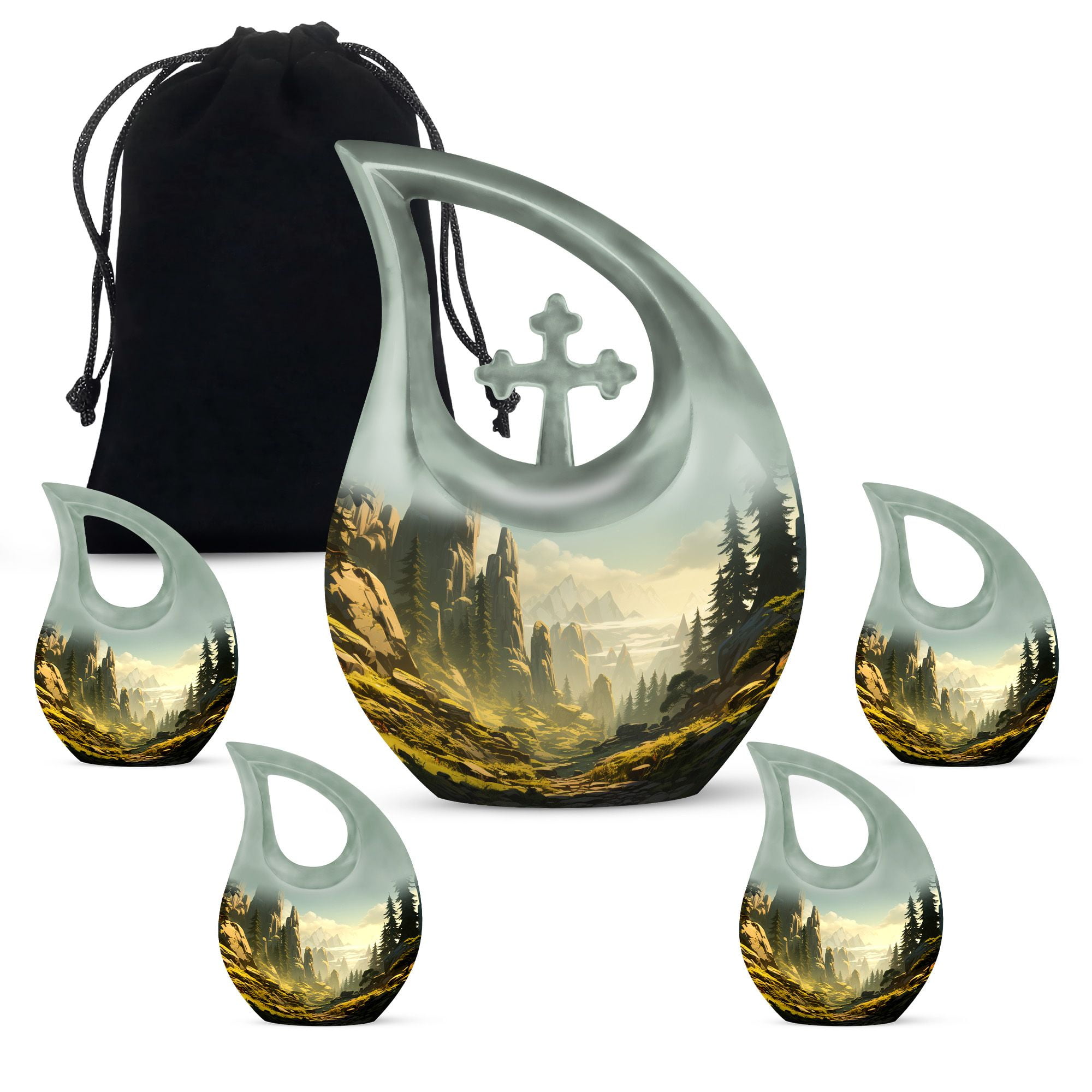 Wilderness Urn - Memorial Ashes Keepsake - Urn For Human Ashes Adult ...