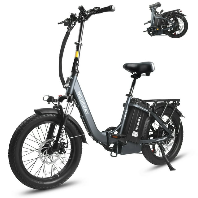 Wildeway Foldable Electric Bike, All-Terrain, 750w Motor, 48v 32ah ...