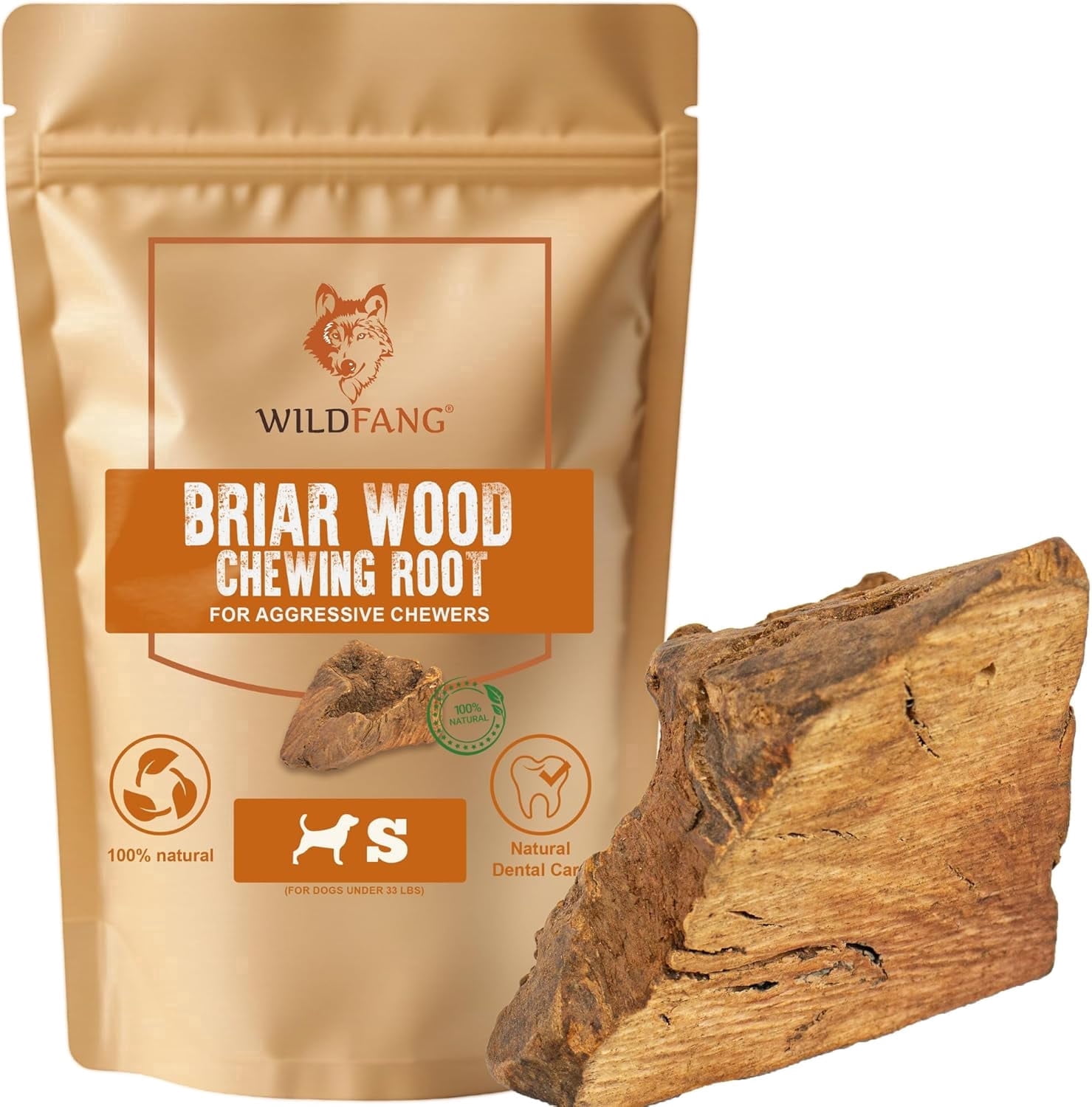 Wildfang, Chewing Root, Size S, Natural Tree Root Chew Toy - Walmart.com