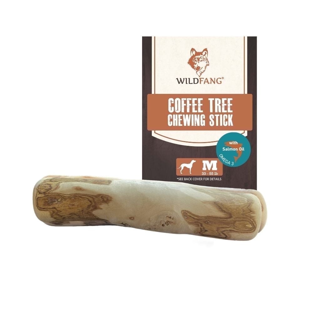 Wildfang® 1 Coffee Wood with Salmon Oil (Size M) Dog Chew – Natural ...