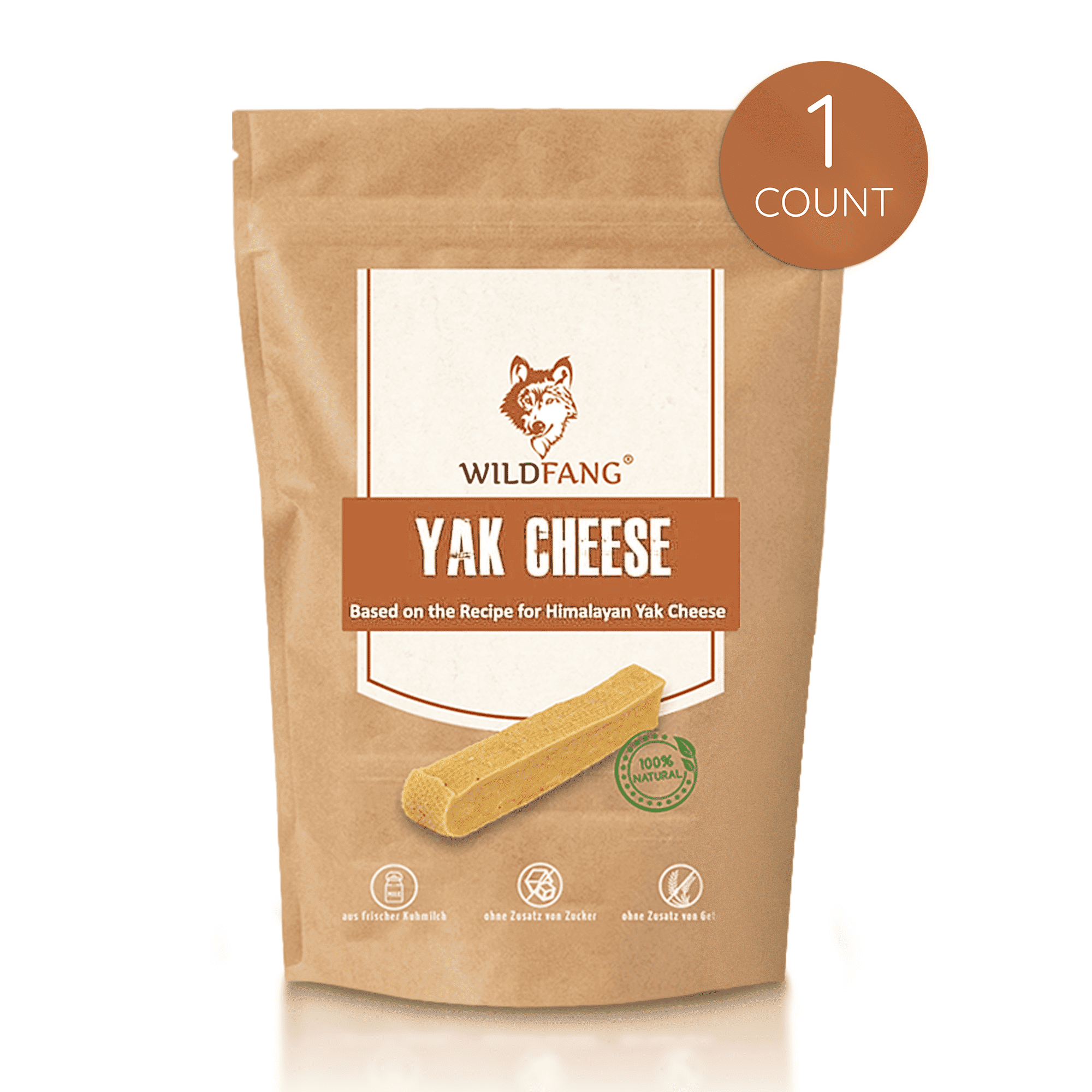 Wildfang Yak Cheese Dog Chew, Long-Lasting Himalayan Treat, Dental Care ...
