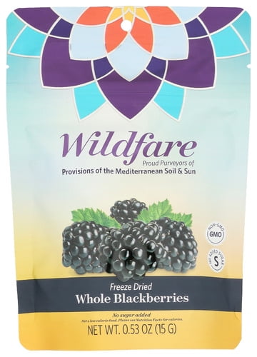 Wildfare Blackberries Frozen Dried 0.53 oz (Pack Of 24) - Walmart.com