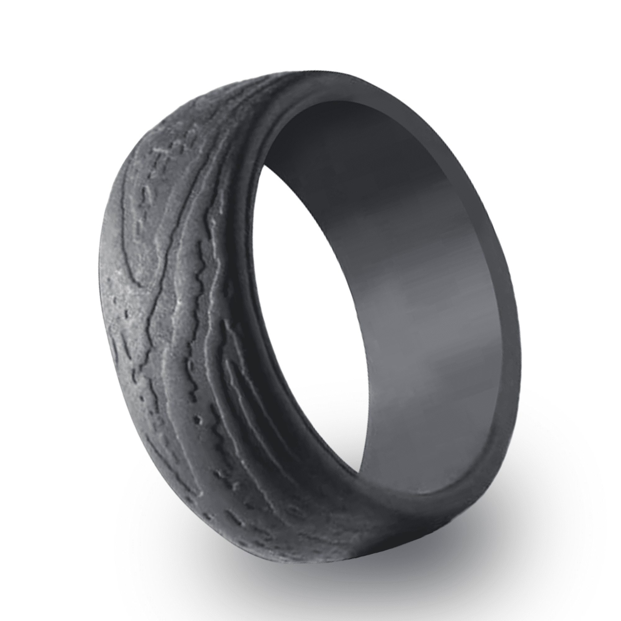 Wildfire Ring Personalized Silicone Wooden Design Wedding Ring ...