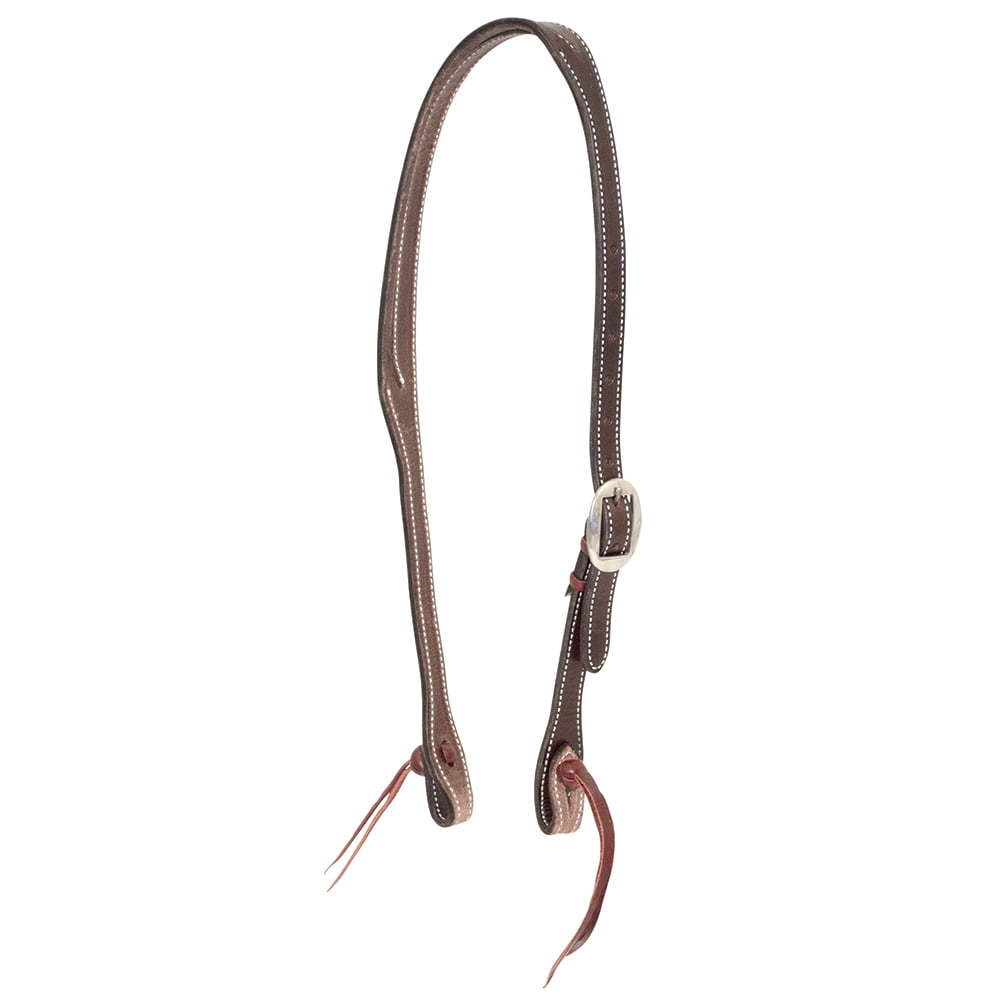 Wildfire Saddlery 3/4in Coffee CB Knots Split Ear Headstal - Walmart.com