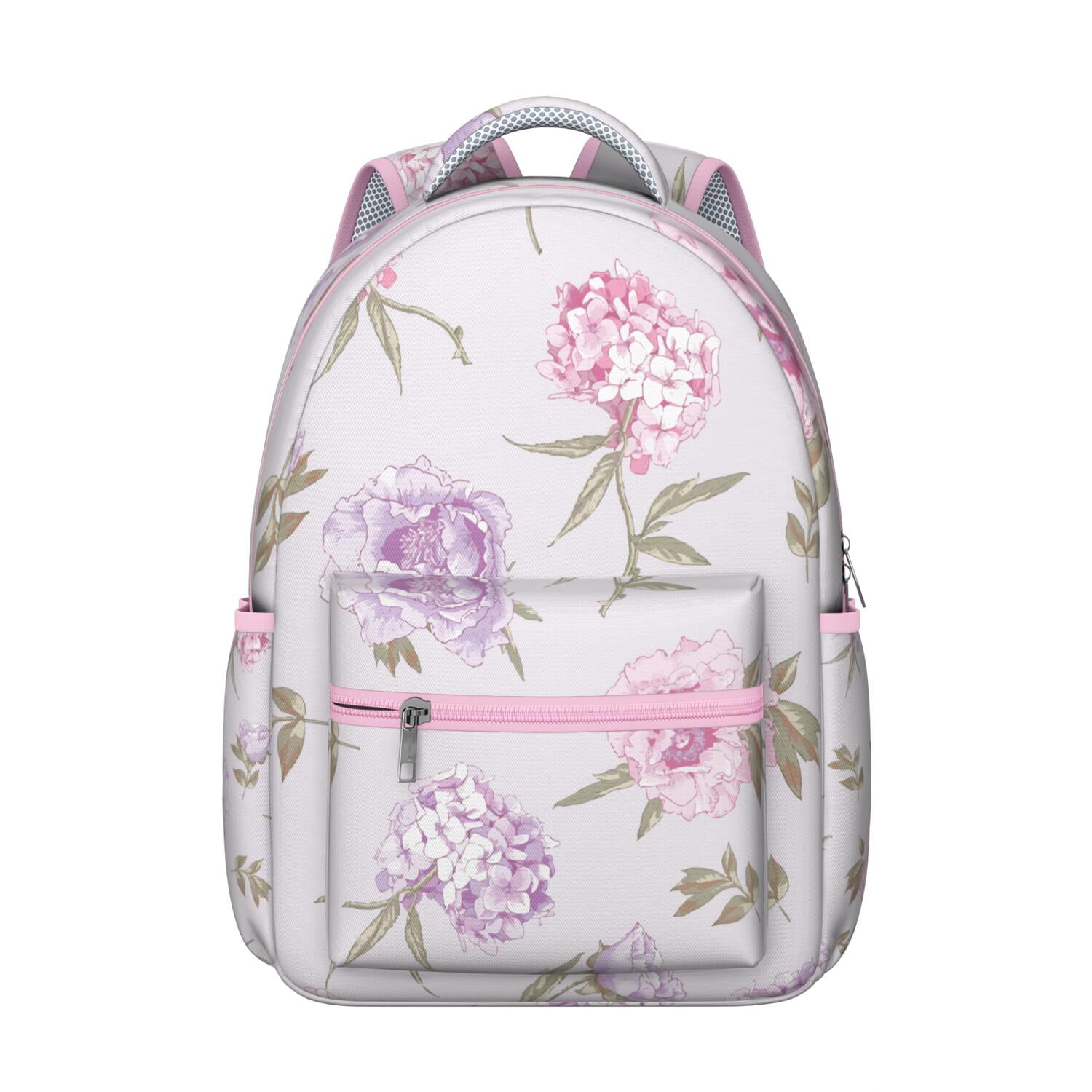 Wildflower Backpack with Romantic Botanical Details, Lightweight for ...