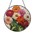Wildflower Bee Glass Style Suncatcher Window Hanging, Garden Nature Art ...