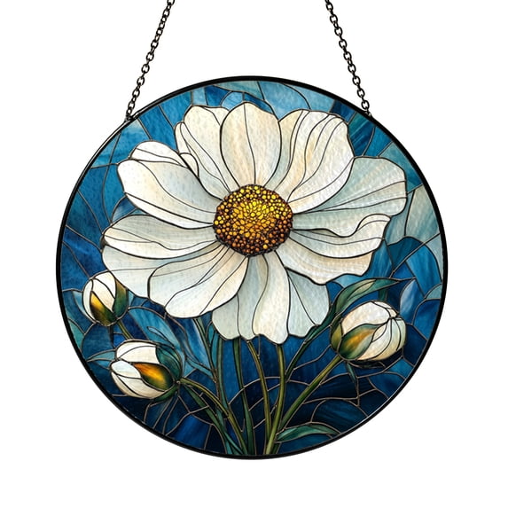 Wildflower Bloom Glass Suncatcher Decorative Window Art - Walmart.com