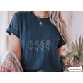 Wildflower Boho Spring Flower Lineart T-Shirt - Walmart.com