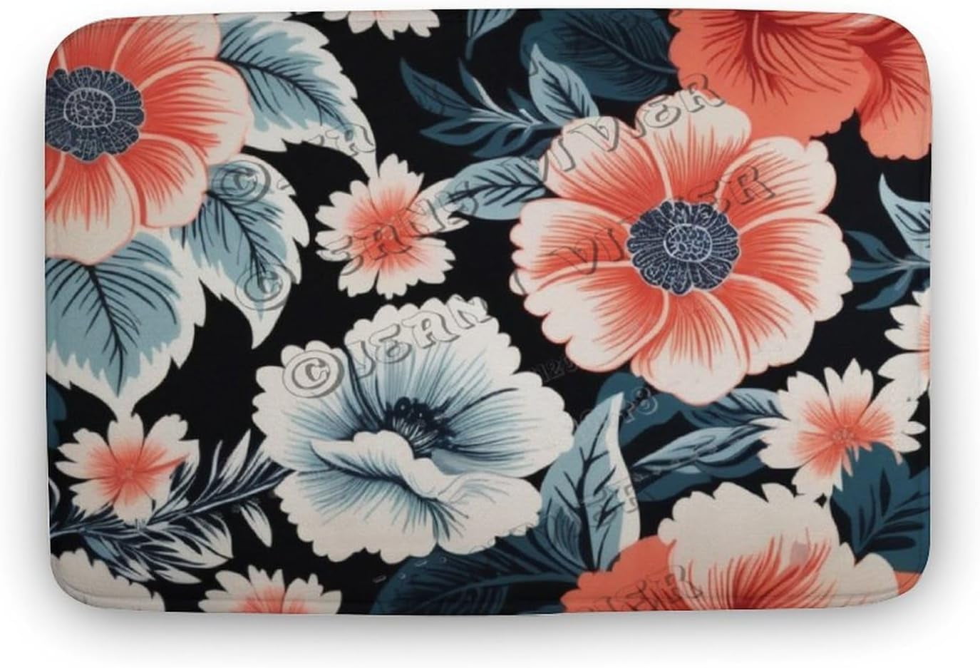 Wildflower Botanical Boho Leaves Nature Colorful Rustic Spring Bathroom ...