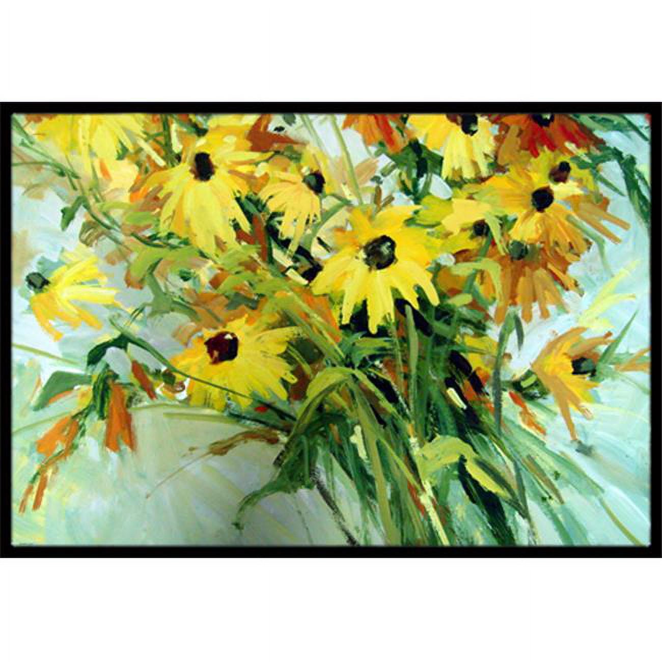Wildflower Bouquet Flowers Indoor & Outdoor Mat - 24 x 36 in. - Walmart.com