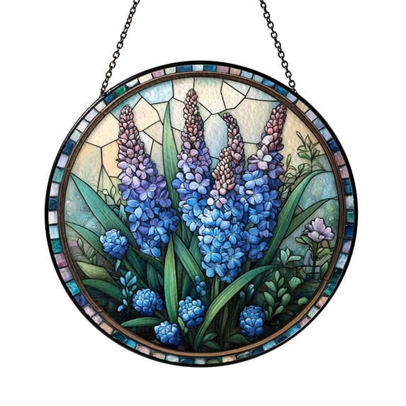 Wildflower Field Stained Glass Style Window Suncatcher - Walmart.com