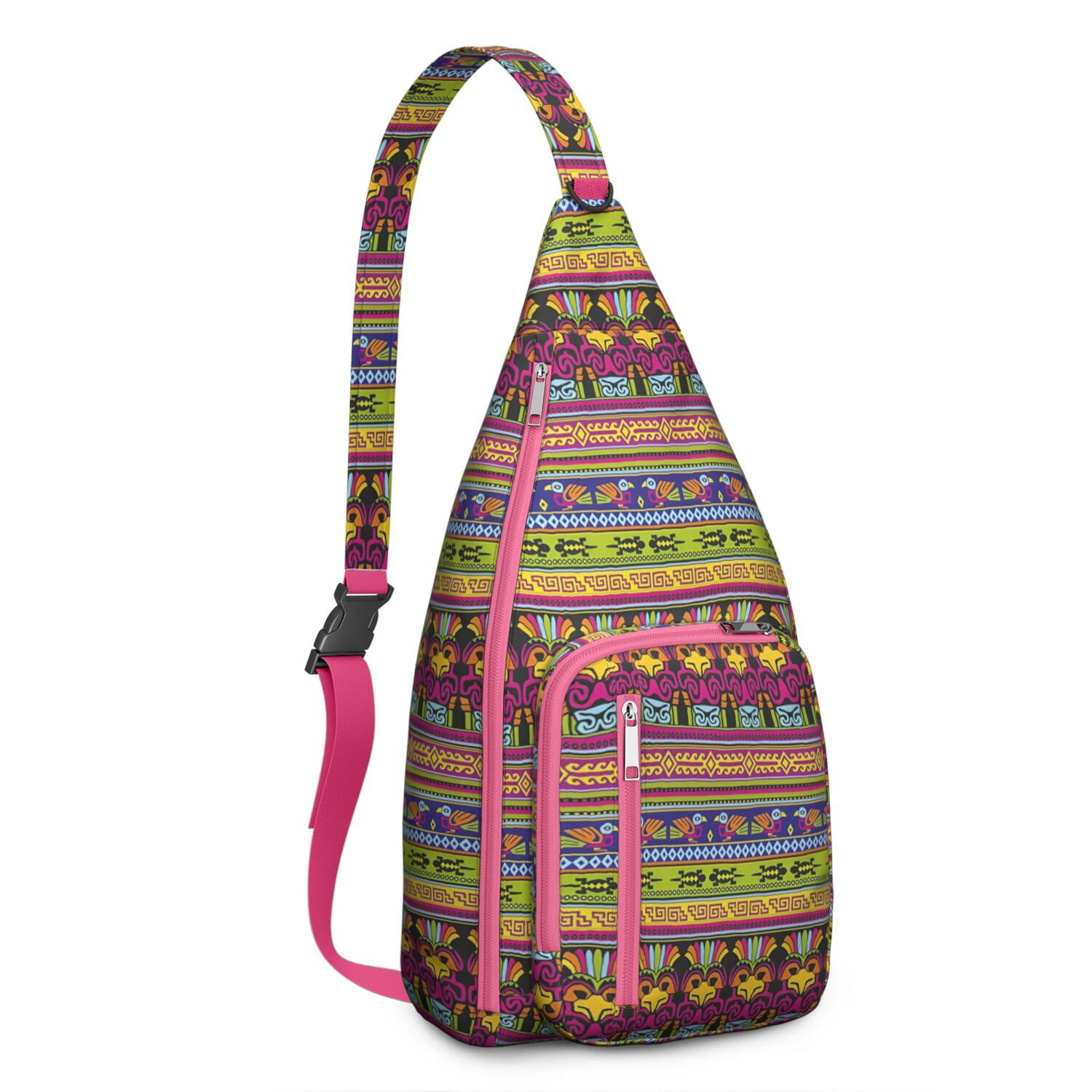 Wildflower Fields Boho Backpack, Sling Design with Functional Storage ...