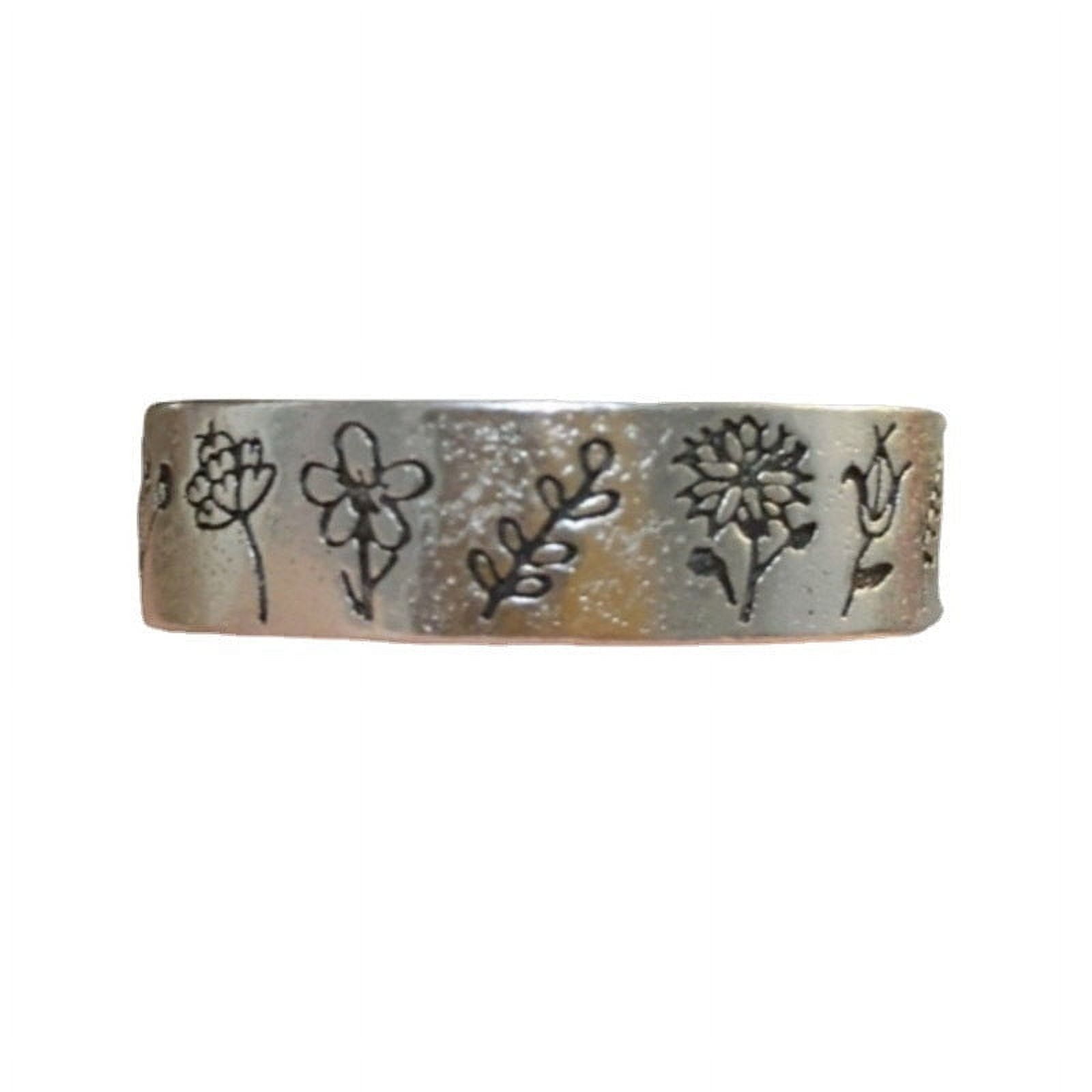 Wildflower Garden Flower Ring Electroplated Metal Ring Natural ...