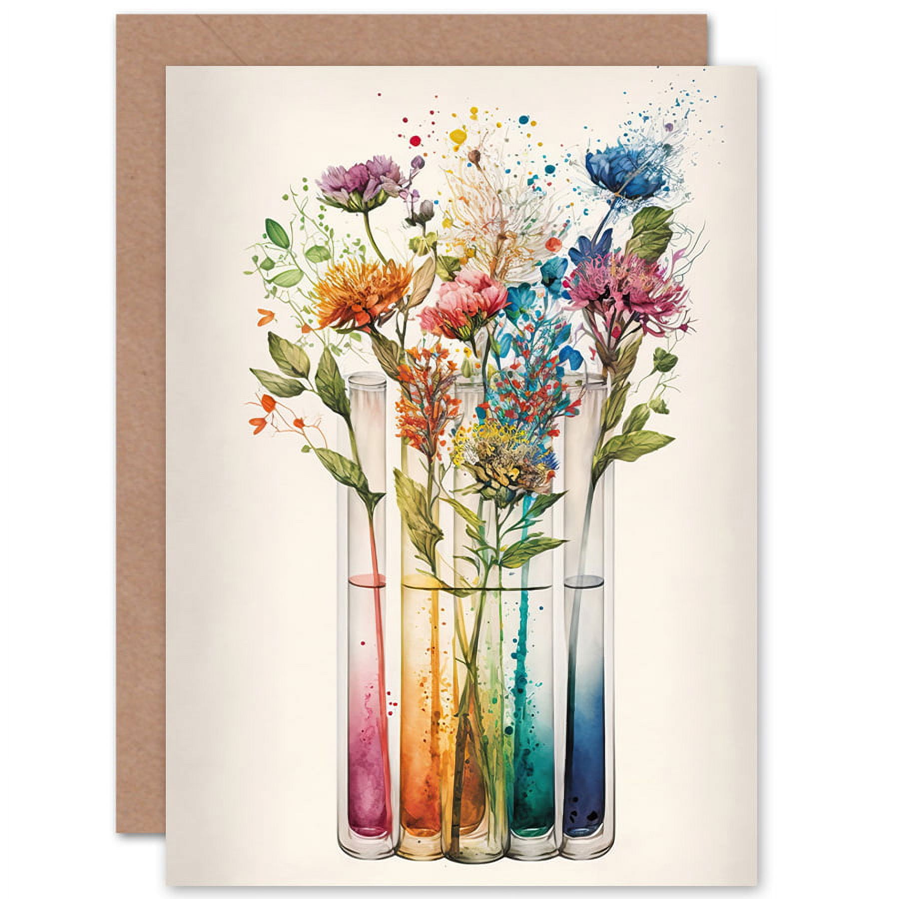 Wildflower Glass Test Tubes Rainbow Colour Water Flowers Nature ...