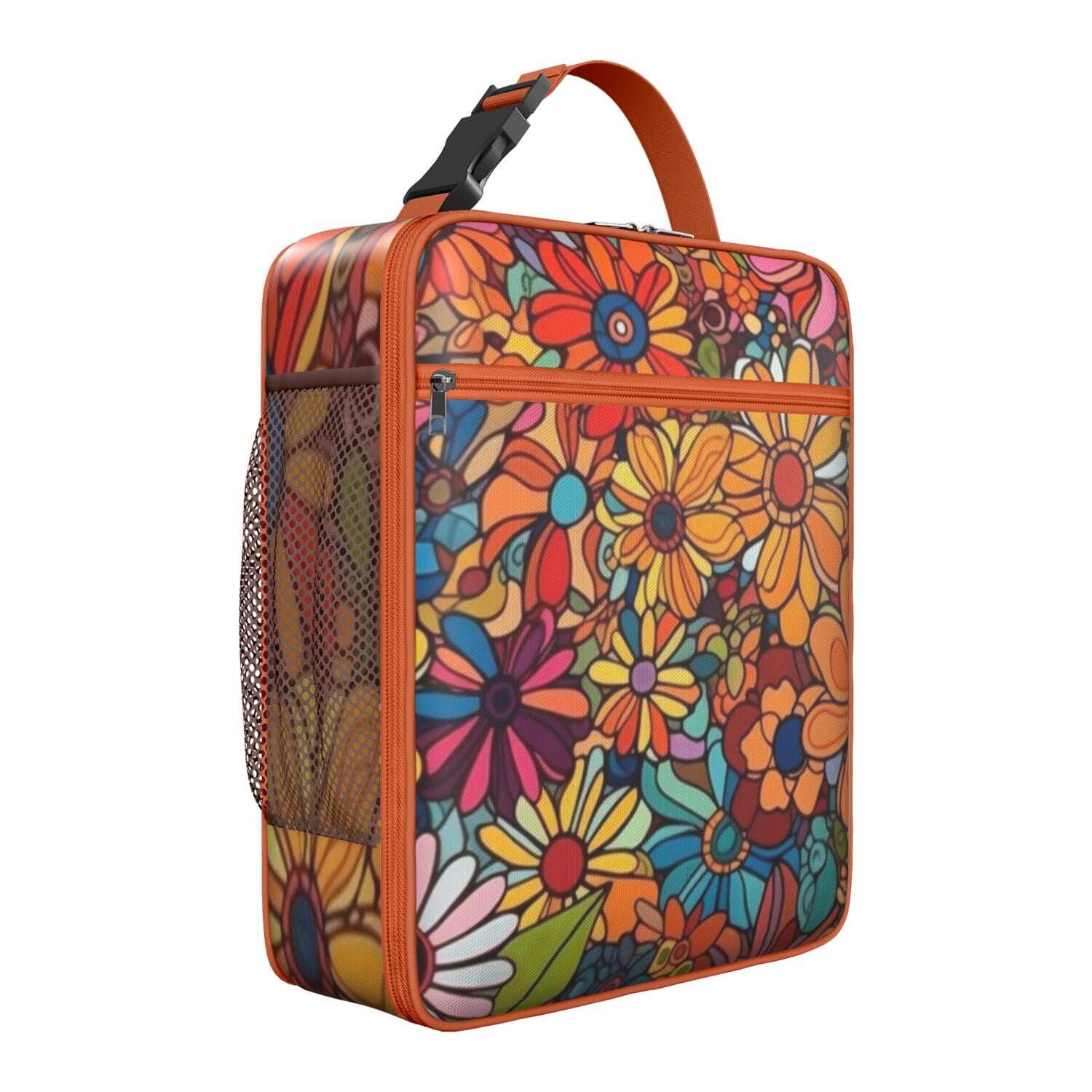 Wildflower Insulated Lunch Box Student Reusable Lunch Tote Bag Fit Most ...