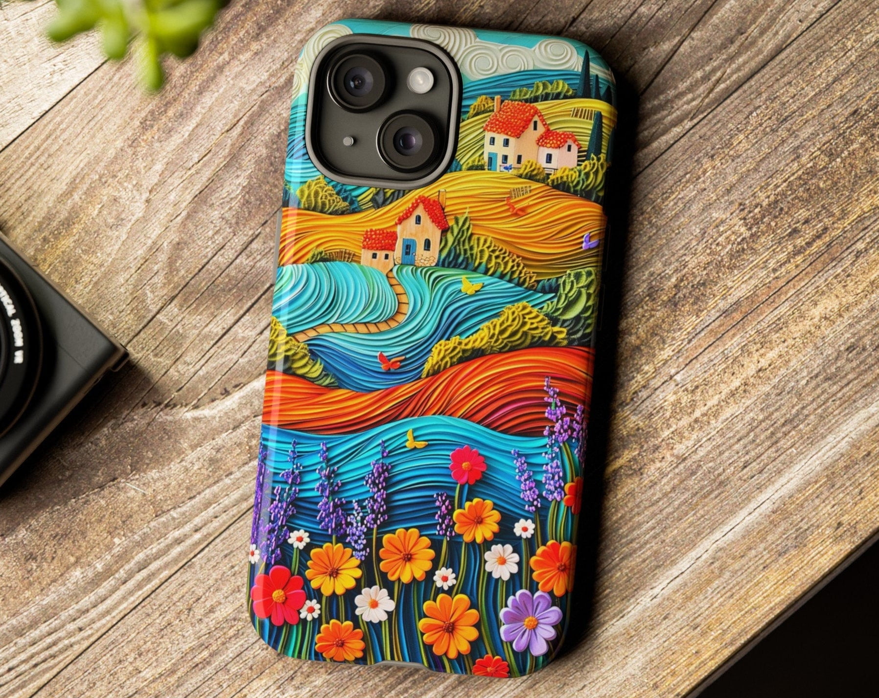 Wildflower Meadow Cottagecore Farmhouse Phone Case for iPhone 17 ...