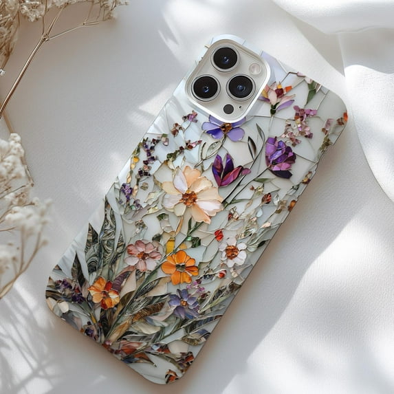 Wildflower Mosaic Magsafe Case with Botanical Floral Garden Design with ...