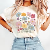 Wildflower Nature Lover Soft Cotton T-Shirt - Walmart.com