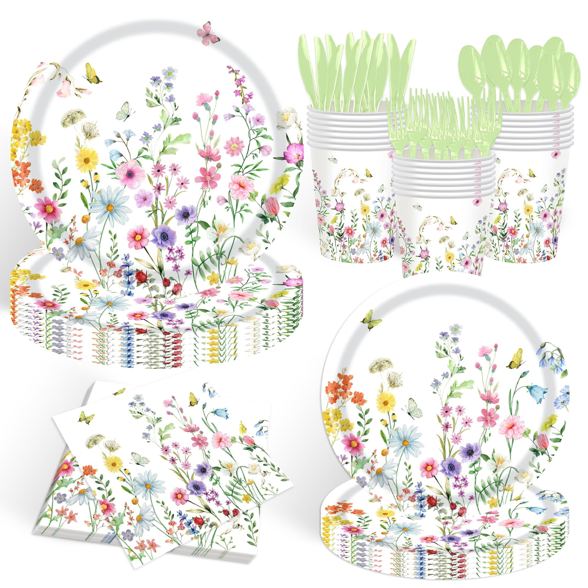 Wildflower Party Decorations Spring IFF17 Floral Baby Shower Birthday ...