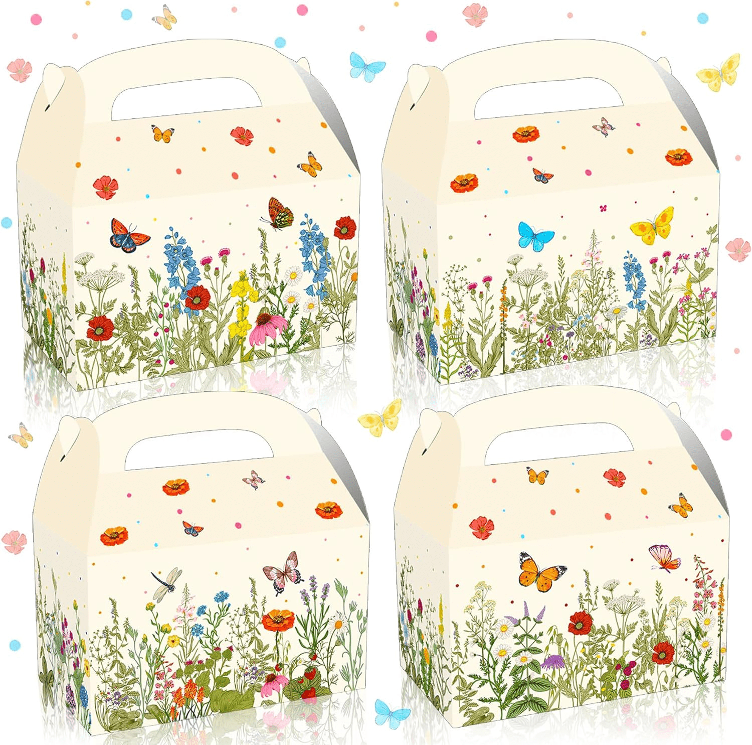 Wildflower Party Favors Boxes Wildflower Treat Bags Candy Goodie Bags ...