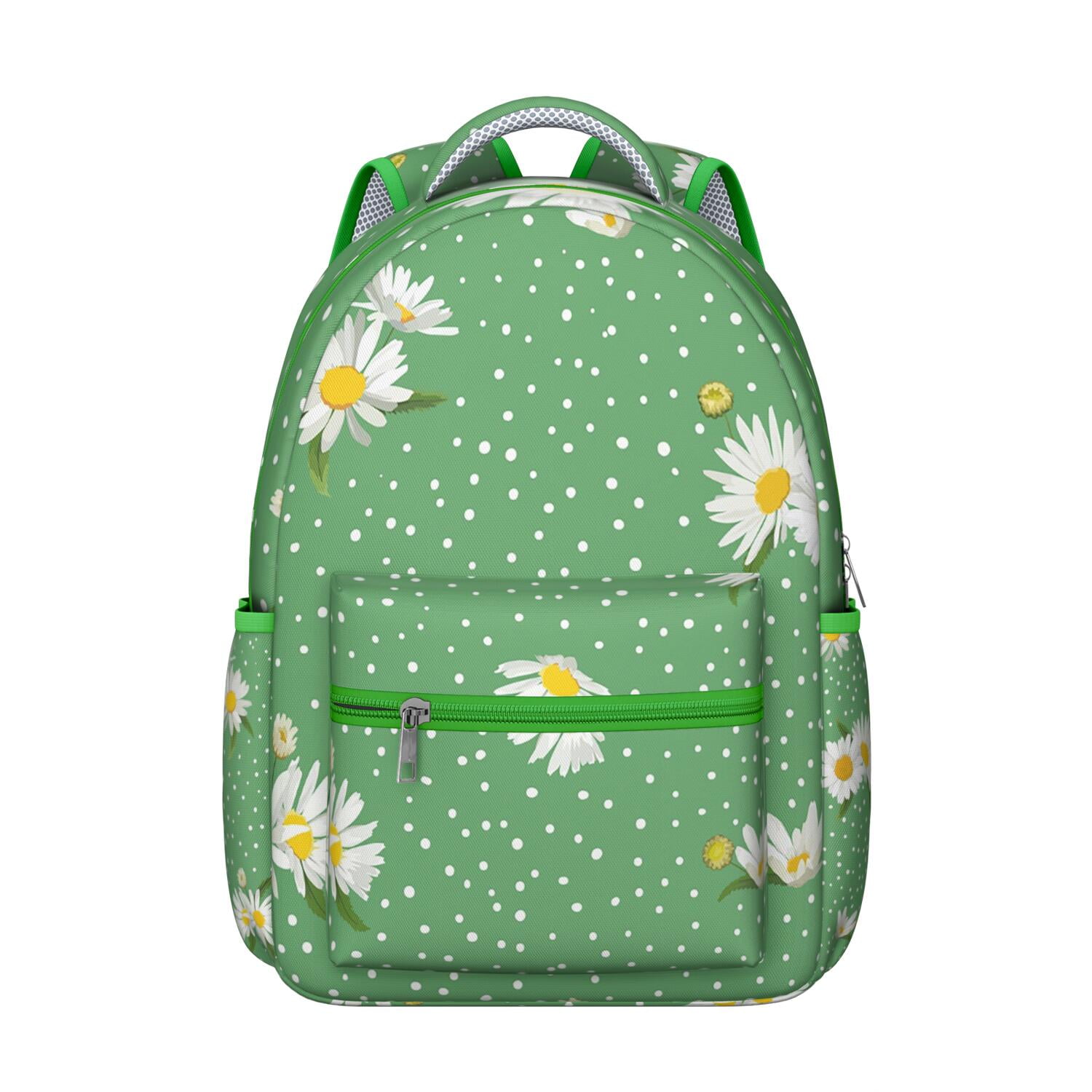 Wildflower Print Waterproof School Bag - Lightweight & Durable Backpack ...