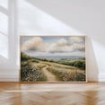 Wildflower Summer Field Landscape Wall Art Print Country Farmhouse ...