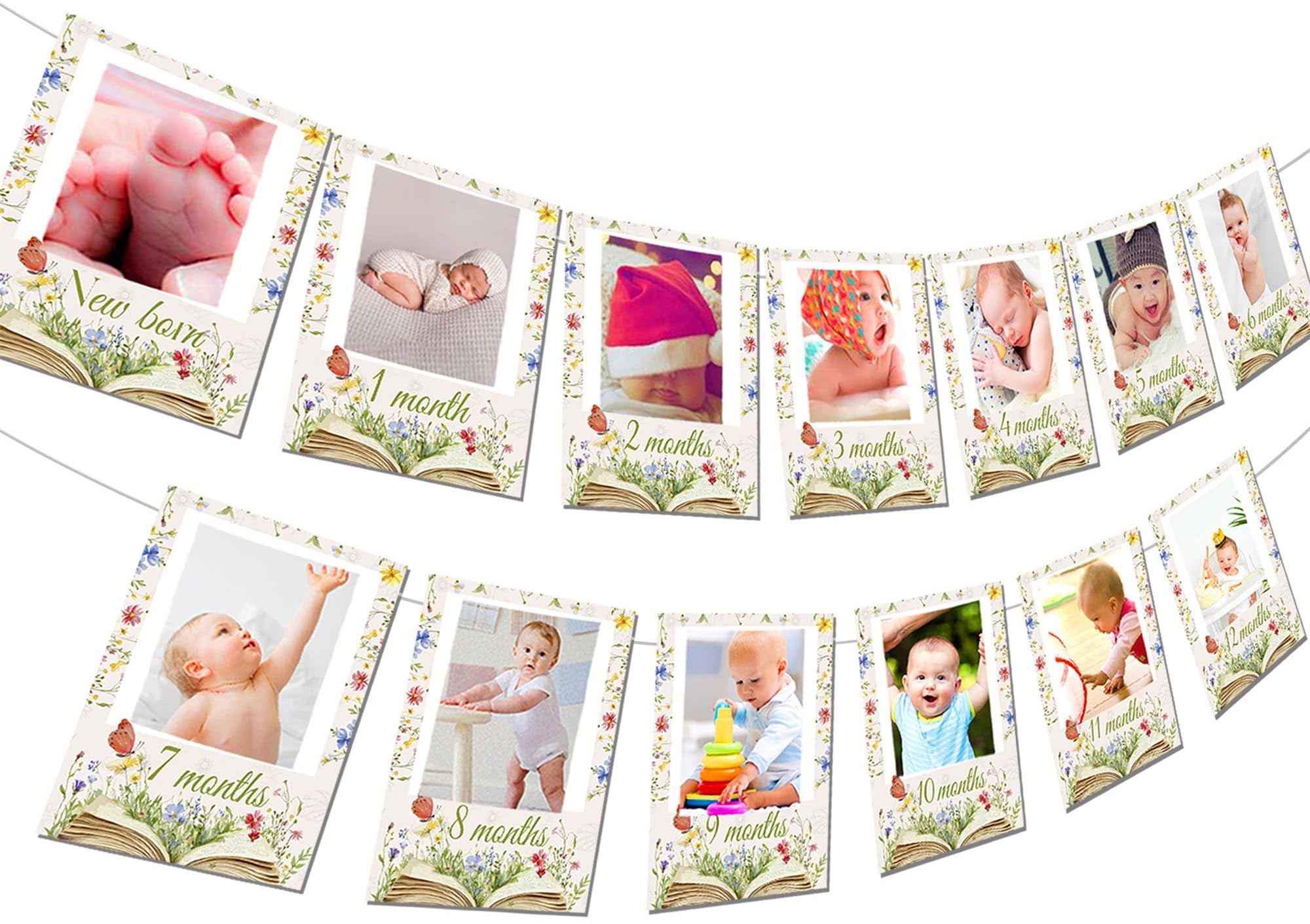 Wildflower Themed Photo Banner Baby Shower BSL1 Chapter One Photo ...