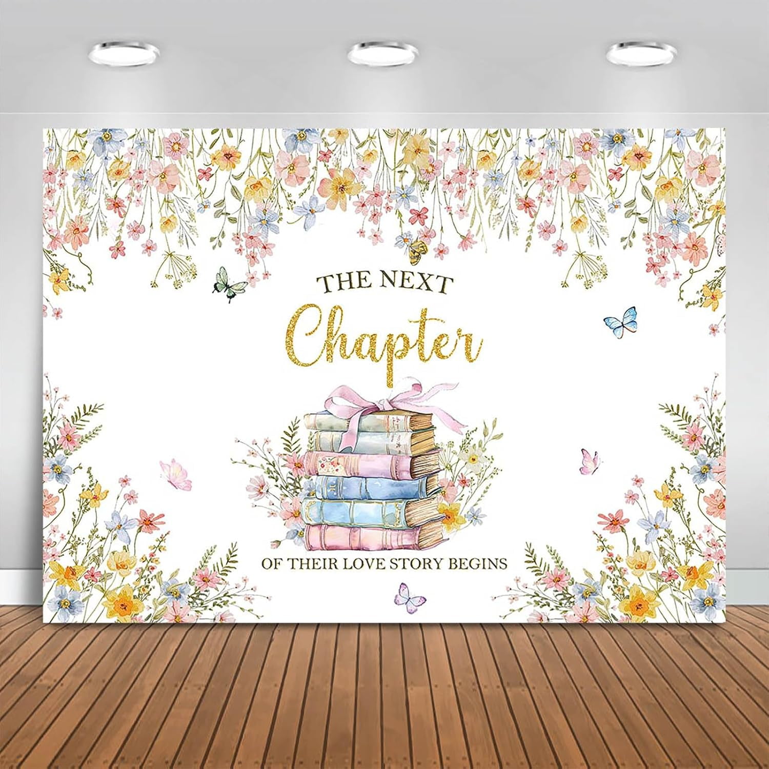 Wildflower Wedding Backdrop The Next Chapter of Their Love Story Begins ...