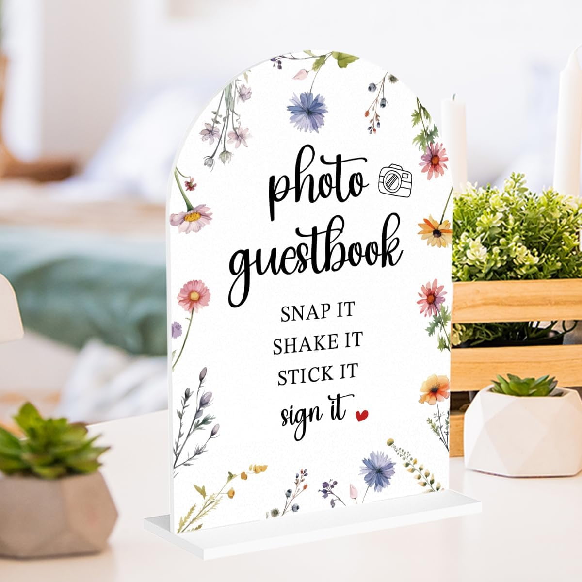 Wildflower Wedding Decor Table Sign Table Top Signs for Wedding ...