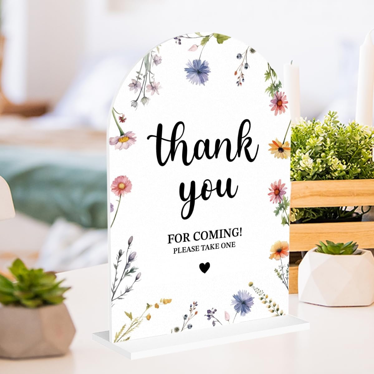 Wildflower Wedding Decor Table Sign Table Top Signs for Wedding ...