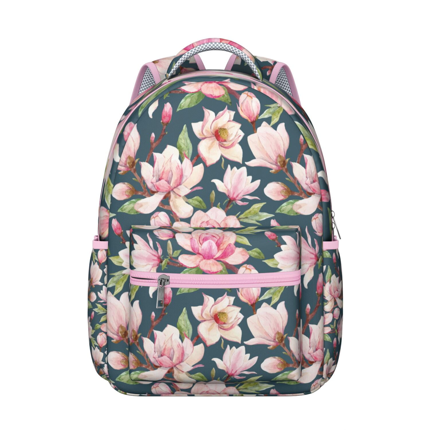 "Wildflower Whimsy Backpack - Sunflower Themed College Bookbag with ...