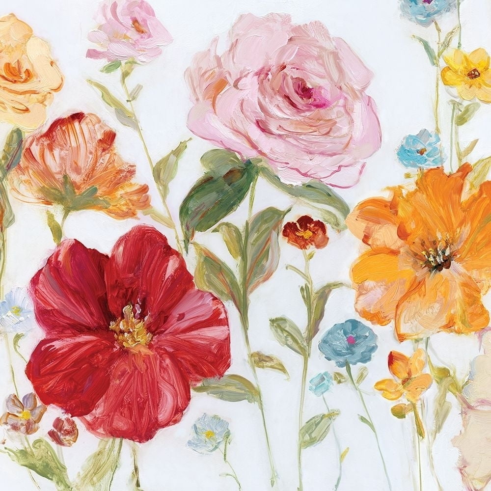 Wildflower Whimsy II Poster Print by Sally Swatland - Walmart.com