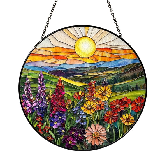 Wildflower Window Suncatcher – Decorative Glass Hanging - Walmart.com