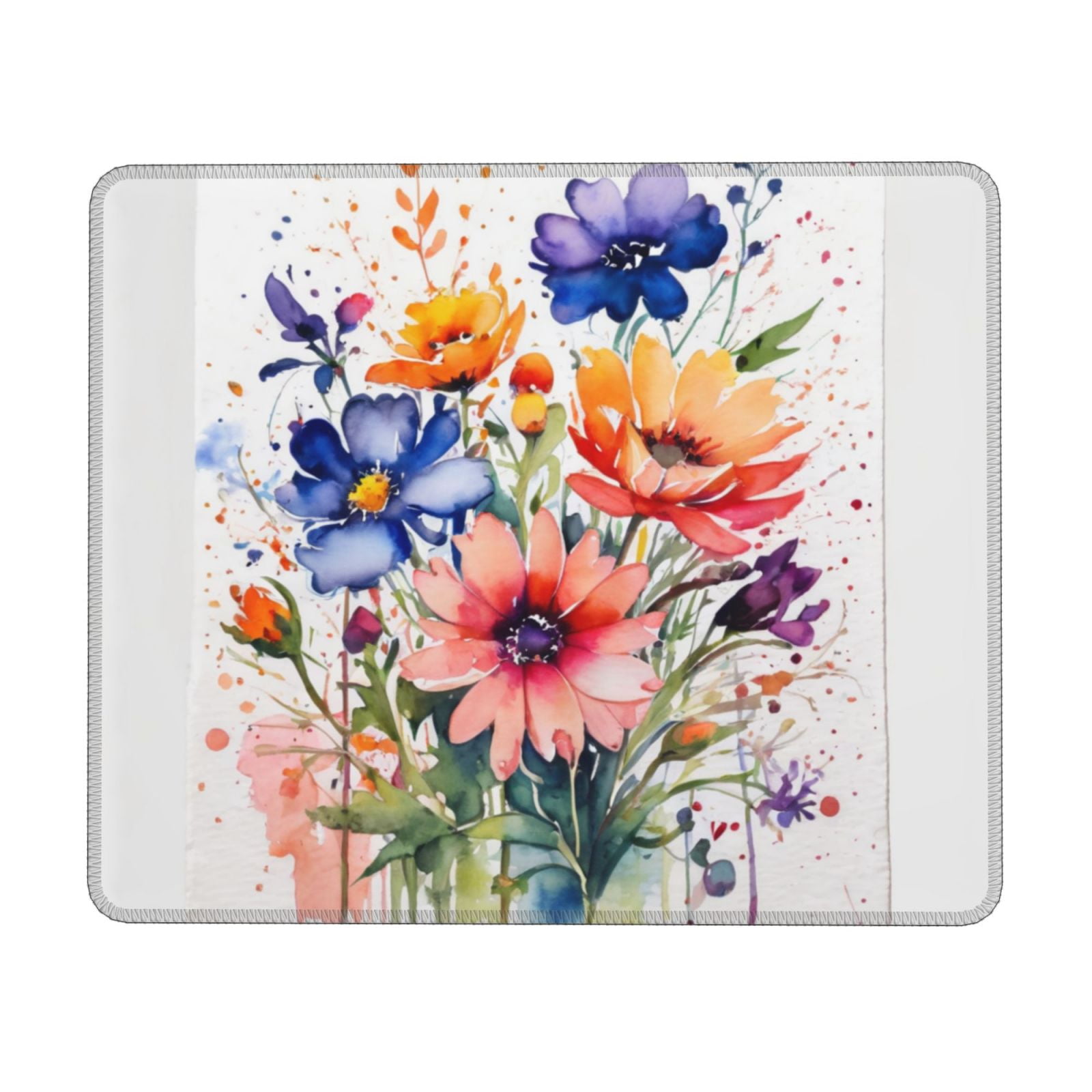 Wildflower plants with red flowers Mouse pad, portable office anti slip ...