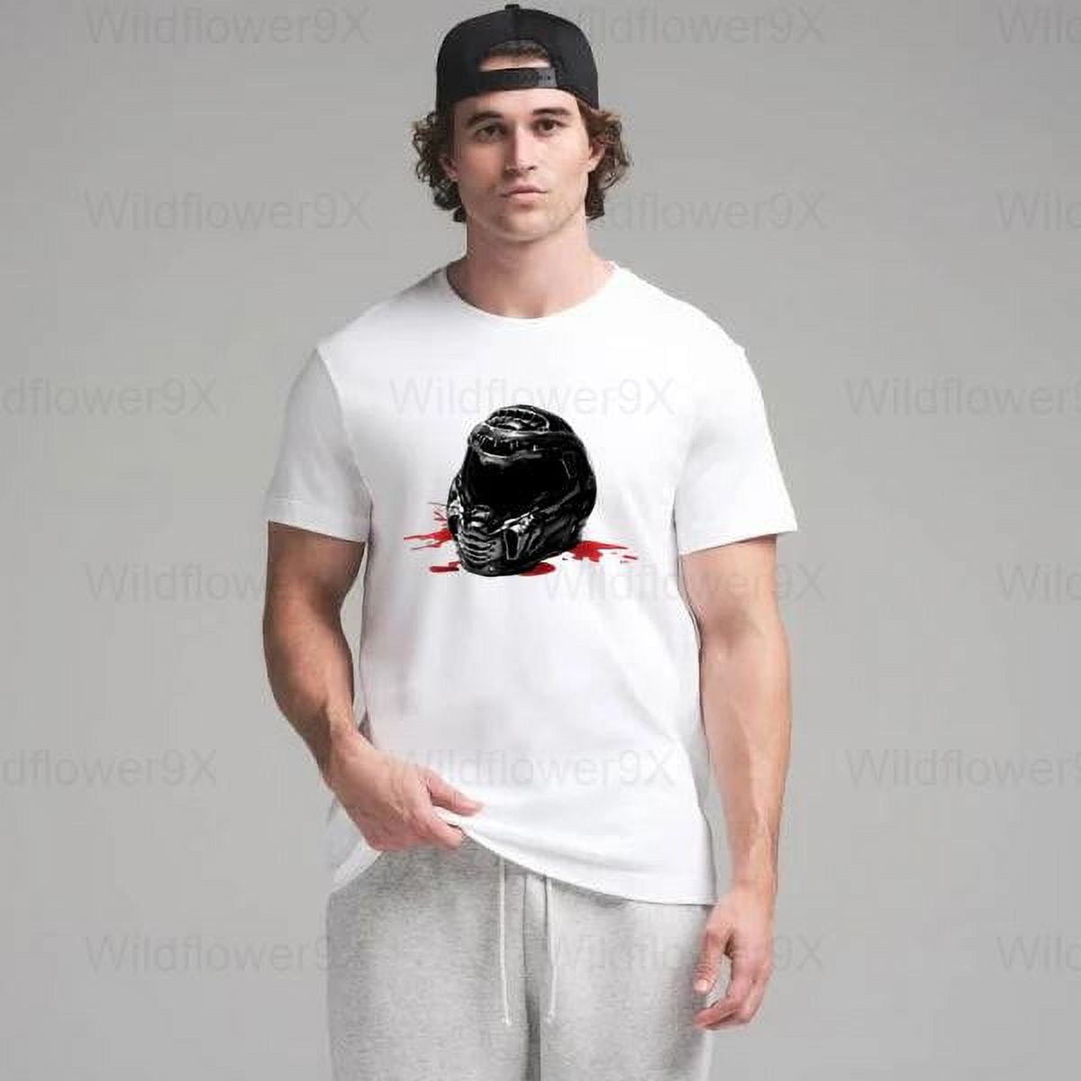 Wildflower98 The End of the Doomguy T Shirt Featuring Dark Retro Game ...