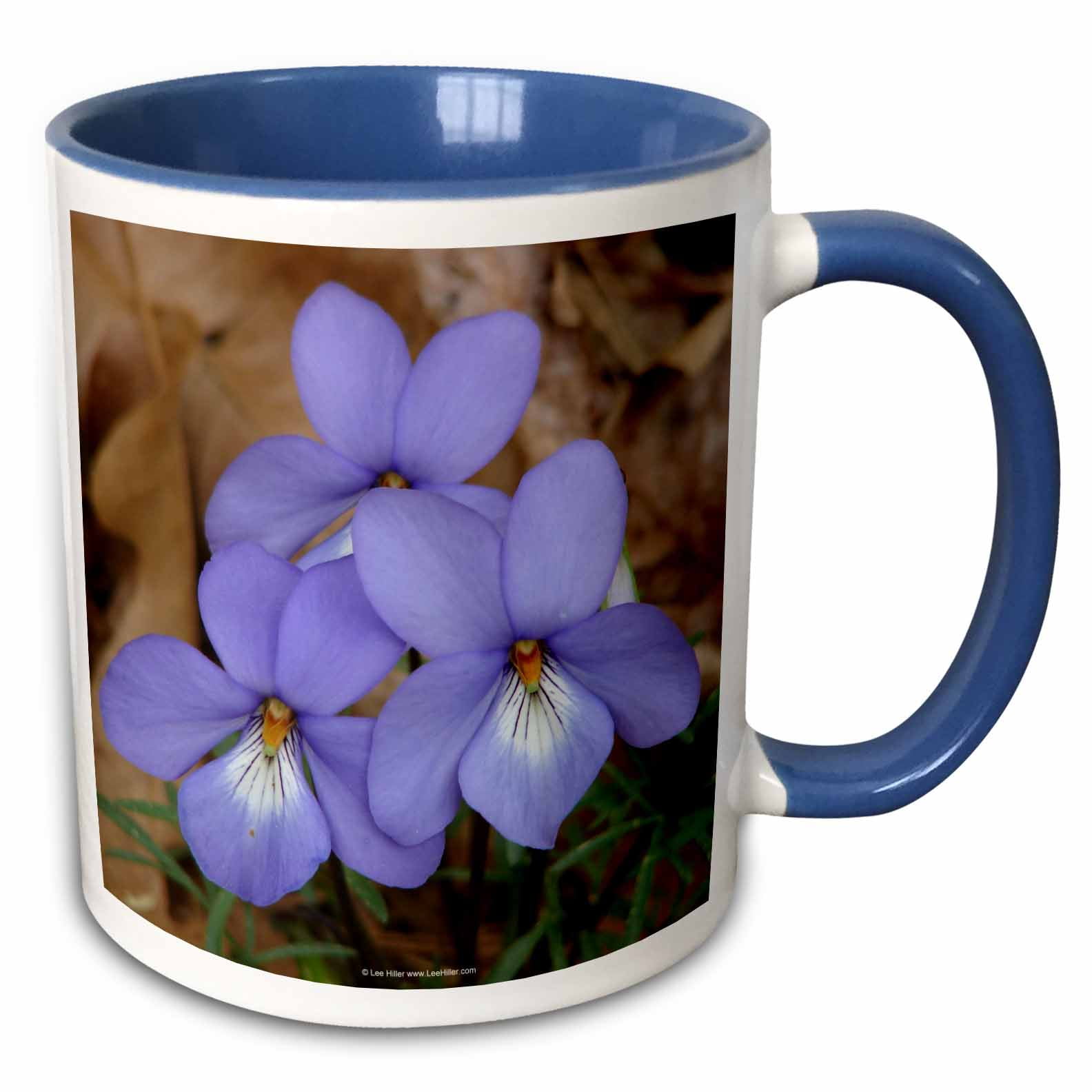 Wildflowers Birds-Foot Violets Trio 15oz Two-Tone Blue Mug mug-7586-11 ...