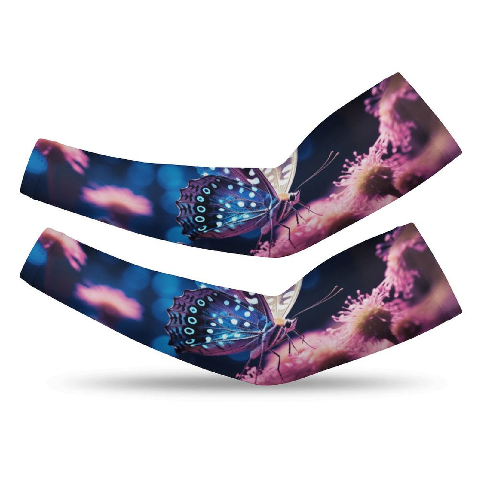 Wildflowers Butterfly Gardening Sleeves Farm Sun Protection Arm Cooling ...