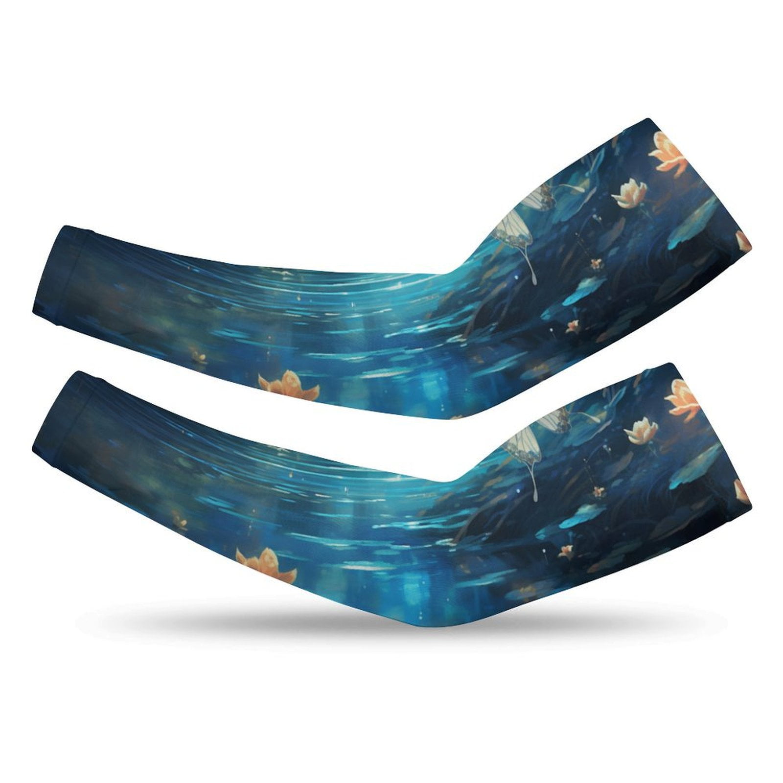 Wildflowers Butterfly Gardening Sleeves Farm Sun Protection Arm Cooling ...