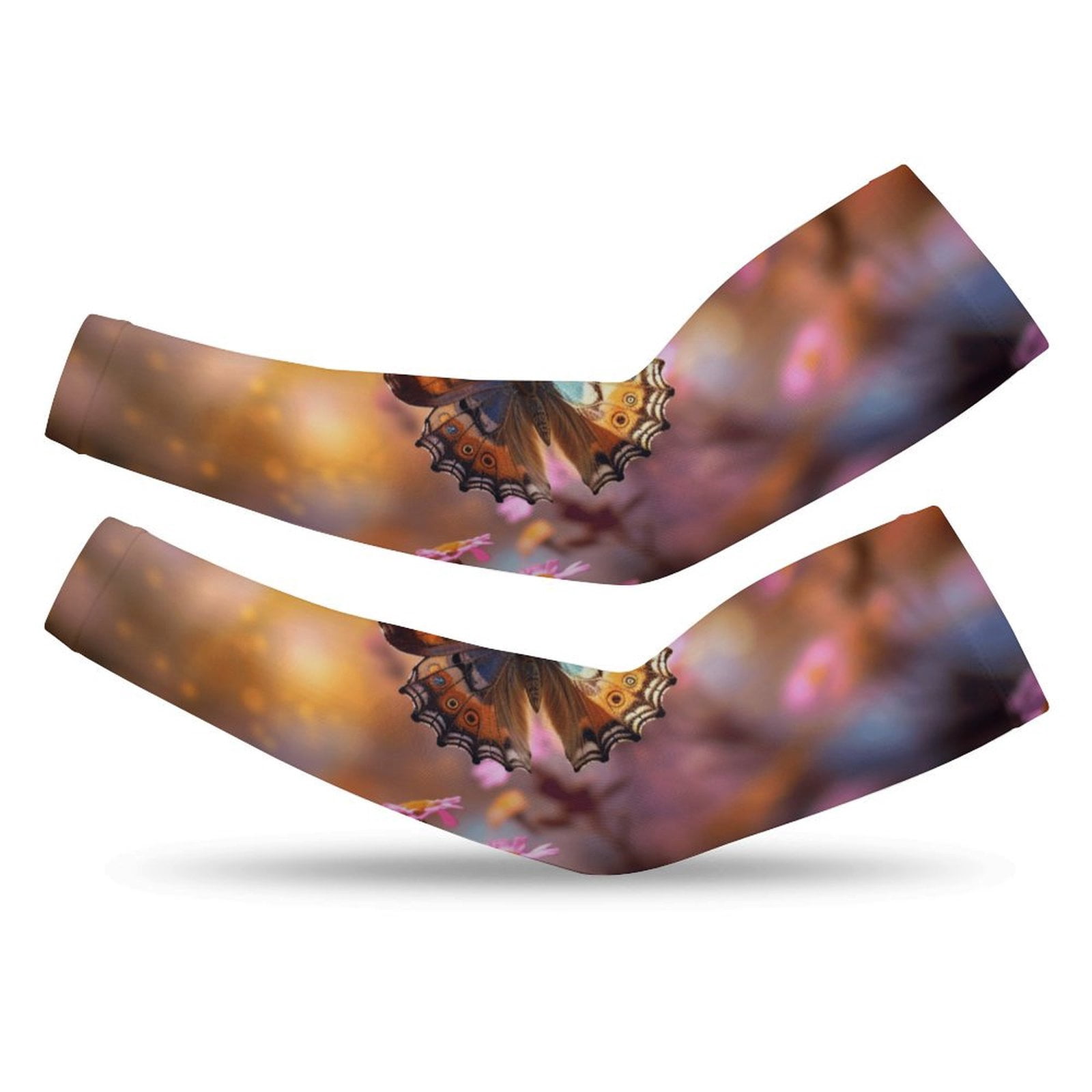 Wildflowers Butterfly Gardening Sleeves Farm Sun Protection Arm Cooling ...