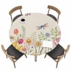 Easter Bunny Fitted Tablecloth with Elastic Edged, Round Table Cloth ...